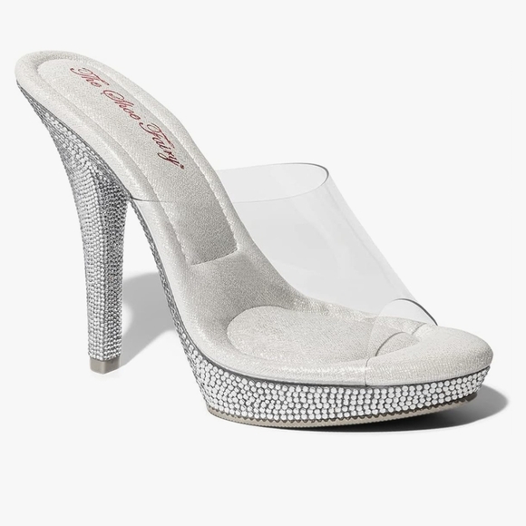 the shoe fairy | Shoes | Shoe Fairy Iconic Olympian Mule Clear Lucite ...